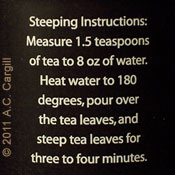 The Value of Tea Company Steeping Instructions – Tea Blog
